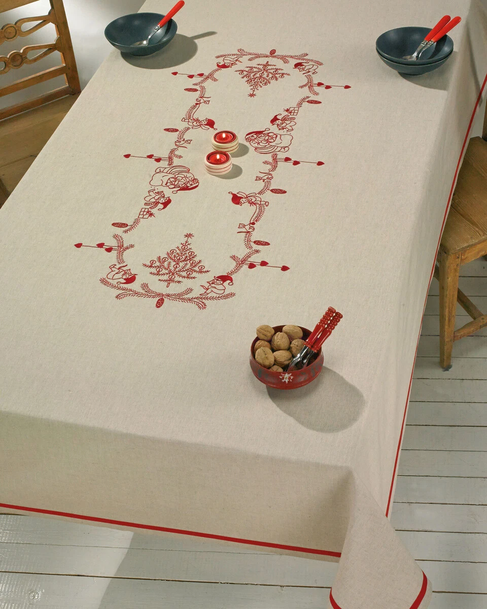 Små nisser 144x234cm – Skab julehygge med broderi – Køb her