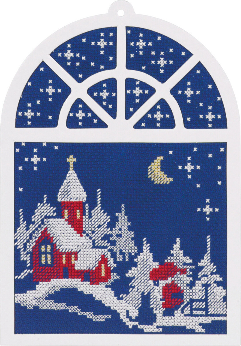 Vinduesbillede jul 15x20cm – Broderisæt. Køb her