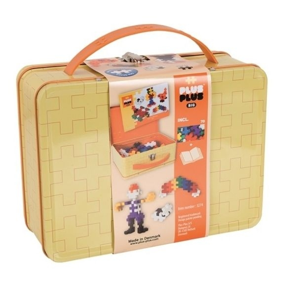 Plus-Plus STOR i Metal Kuffert, Basic Mix, 70 Stk. - Køb billigt her