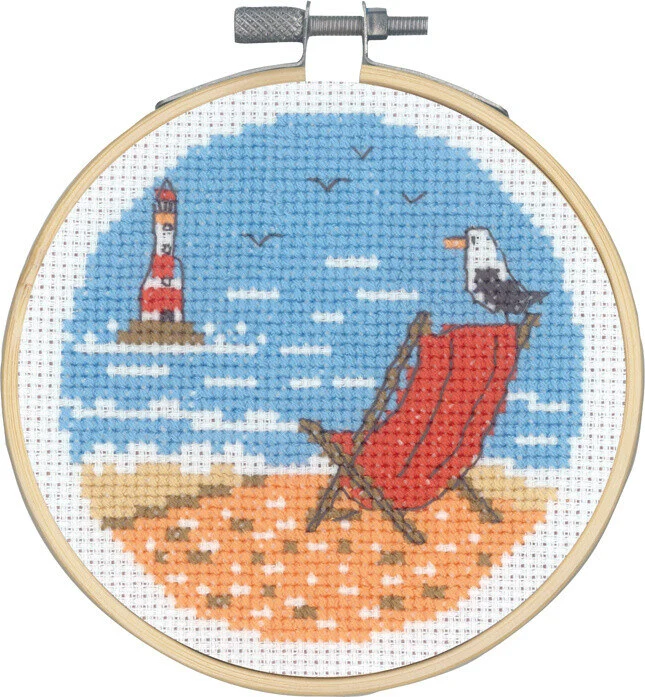 Liggestol-måger broderisæt – Køb i dag og slap af med kreativitet